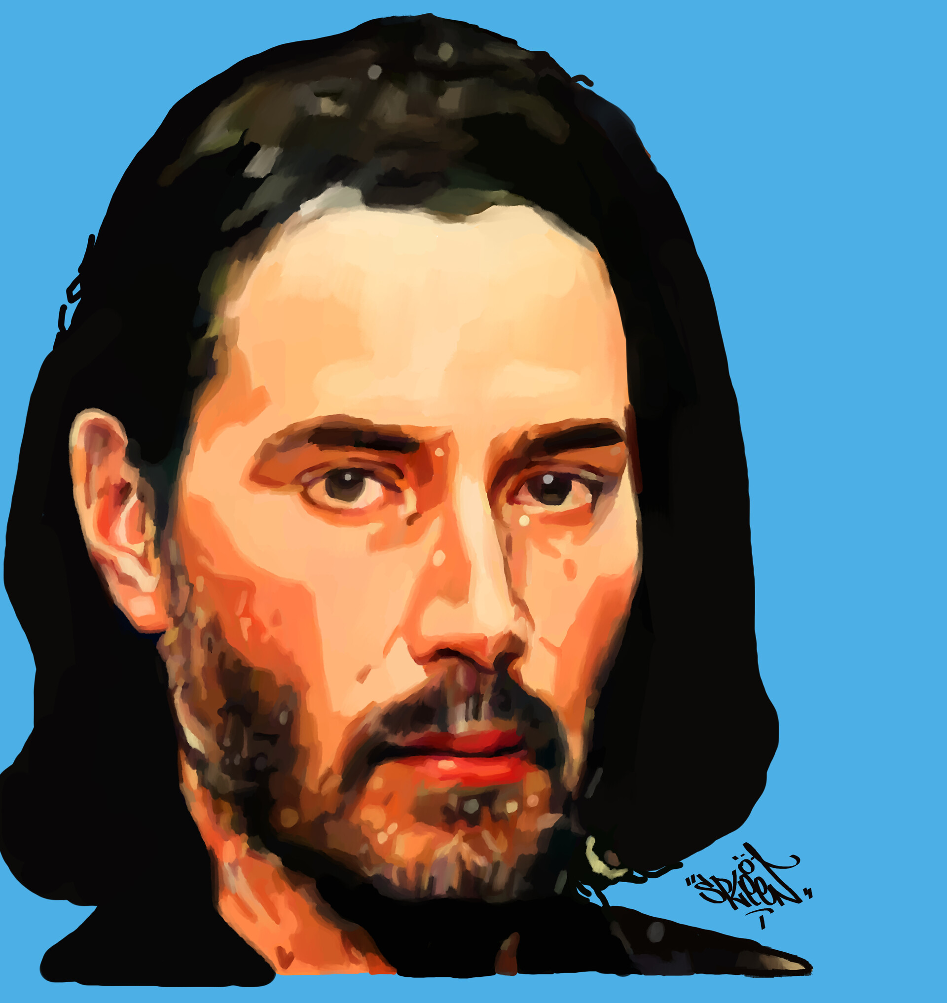 ArtStation - KEANU REEVES DRAWING
