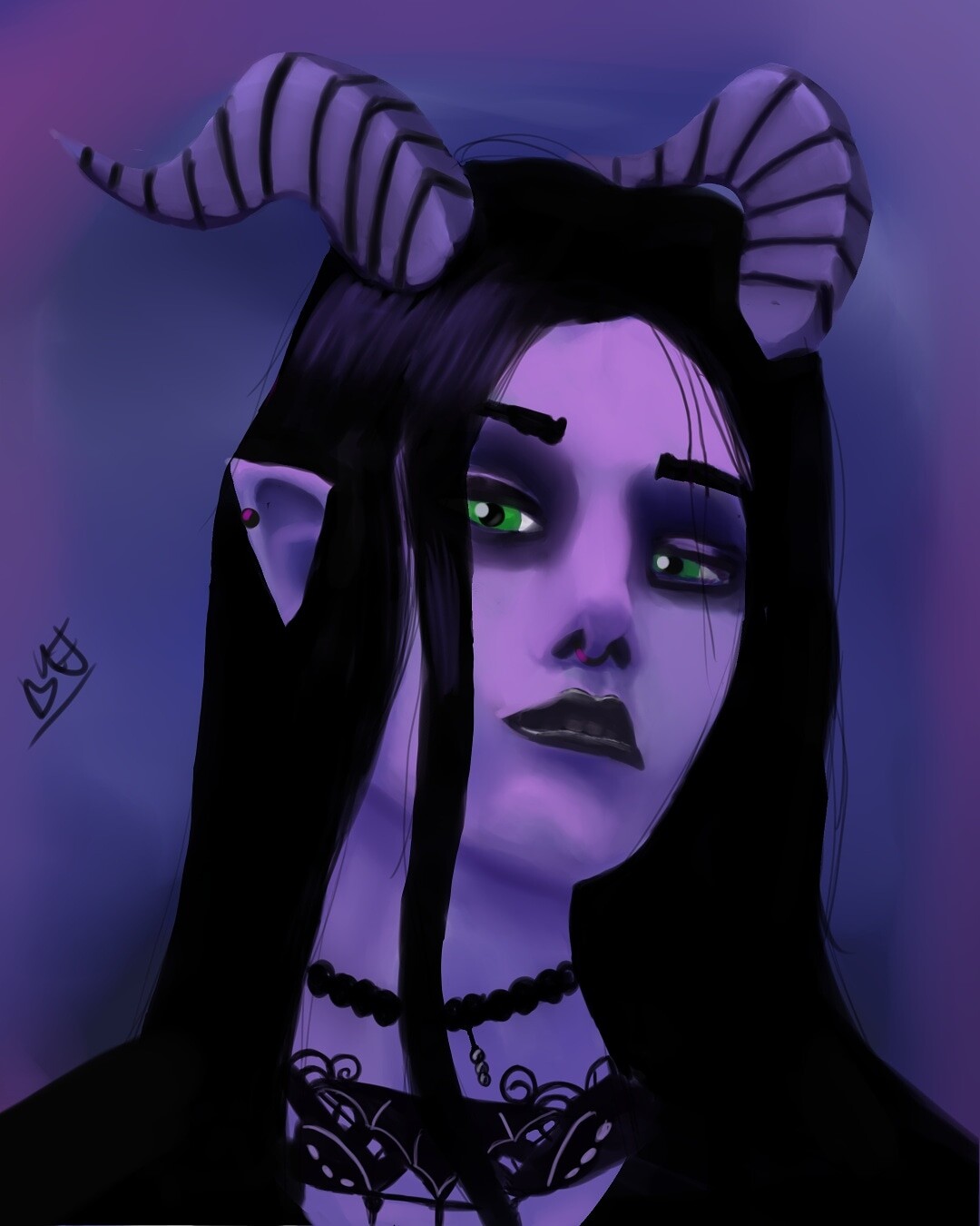 ArtStation - Goth tiefling