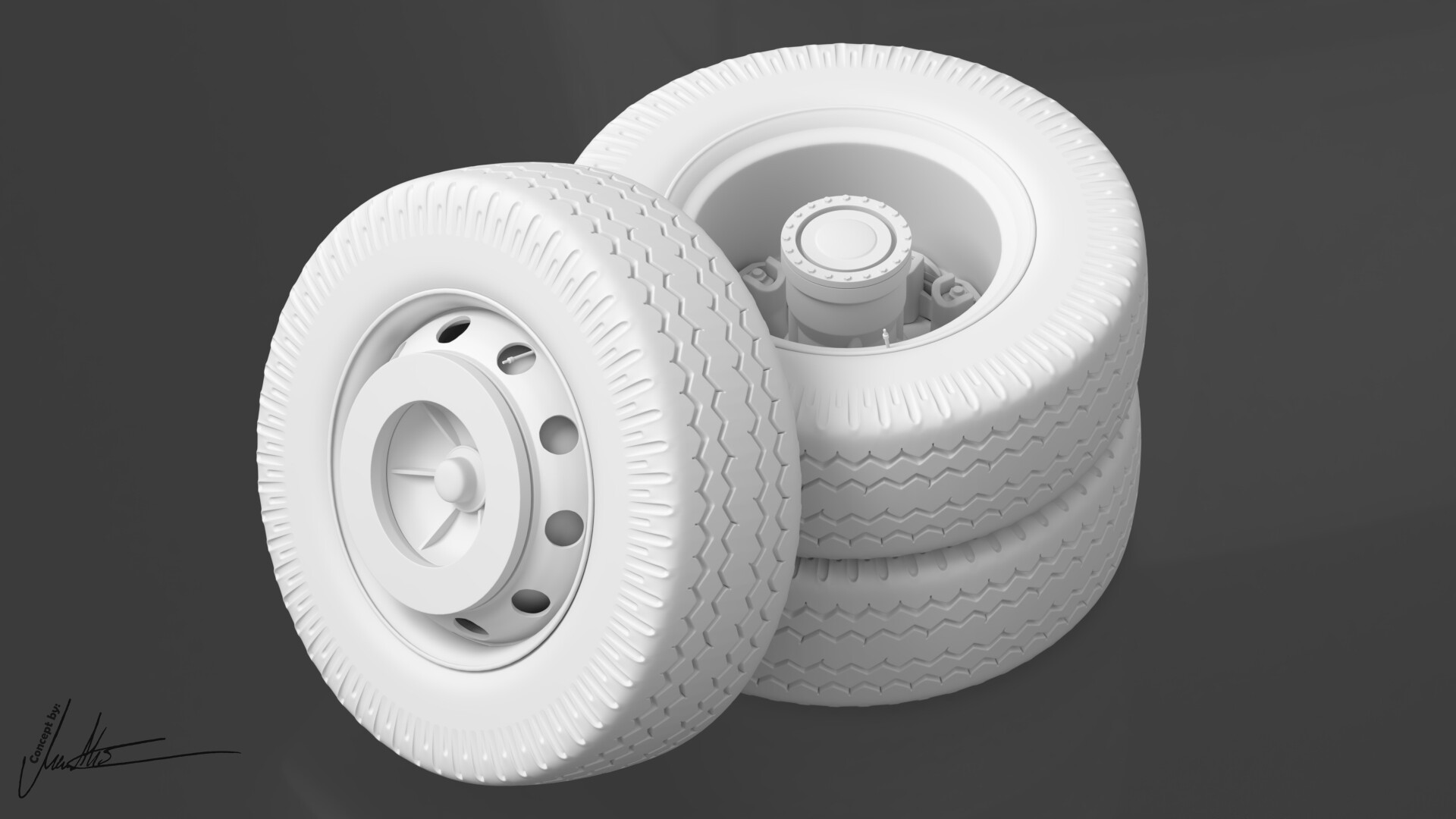 Mark Nemeth - Ikarus 280 bus - Untextured 3D model