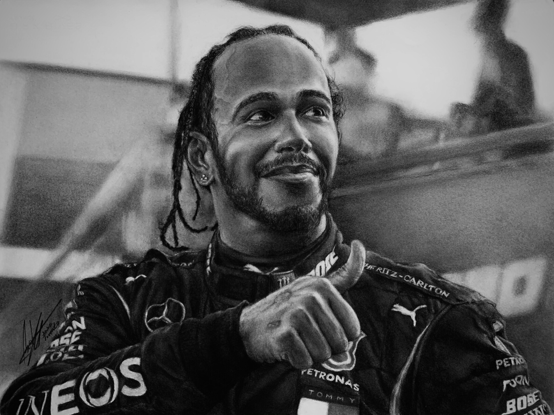 ArtStation - Lewis Hamilton (2020)