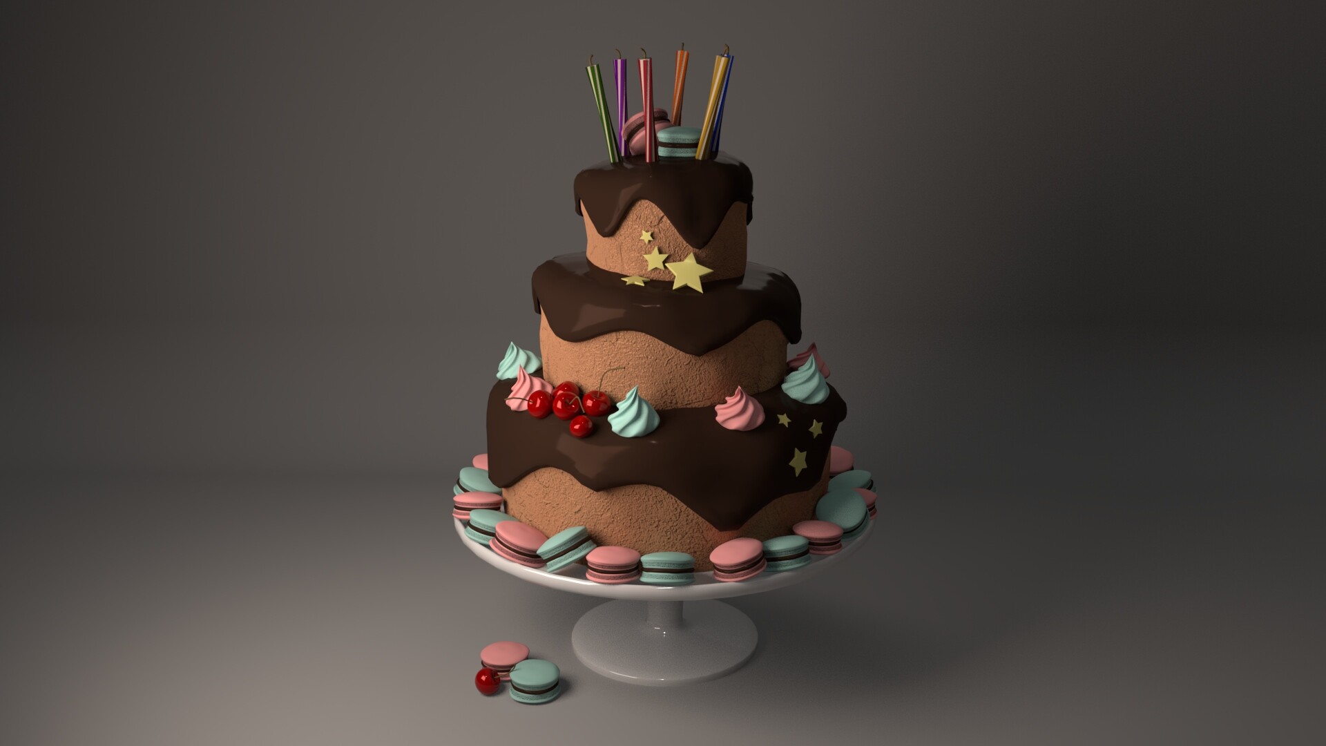 ArtStation - Birthday cake