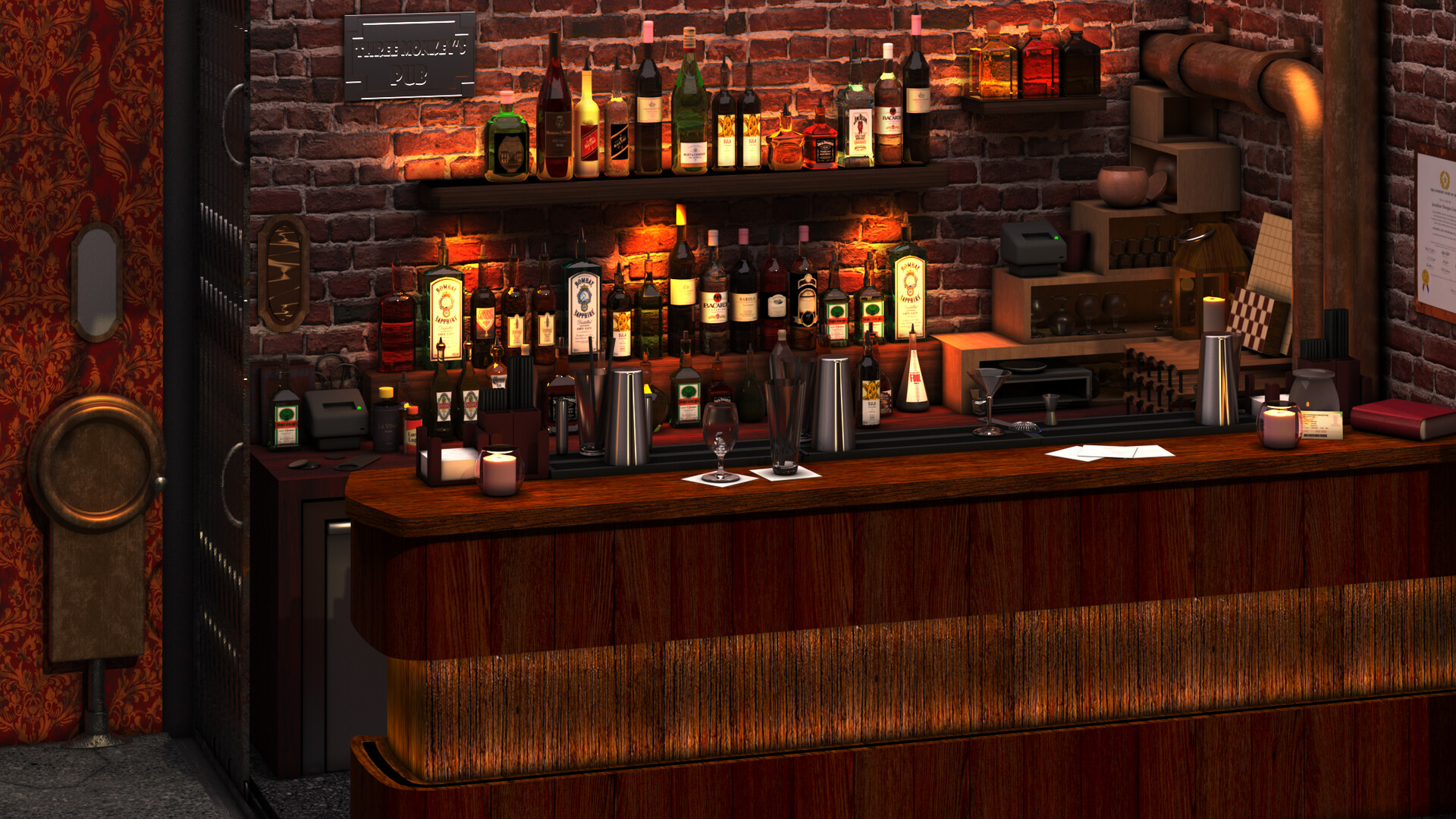 ArtStation - Bar Environment Scene
