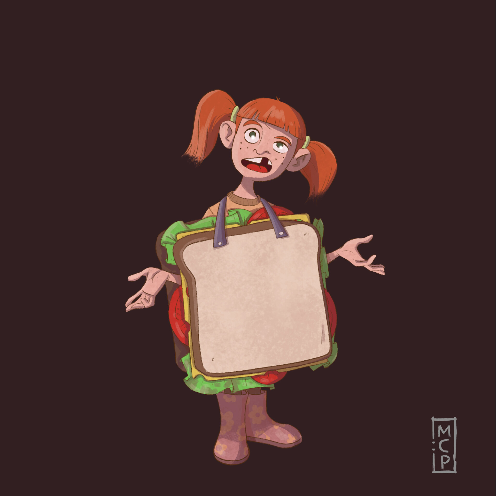 ArtStation - sandwich girl
