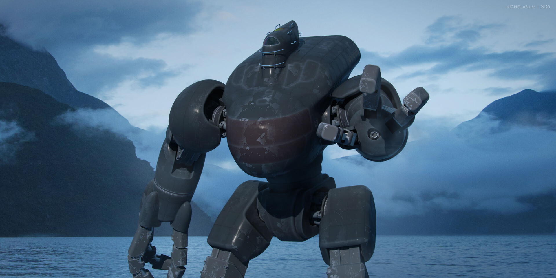 ArtStation - Crayfish Amphibious Mech 02