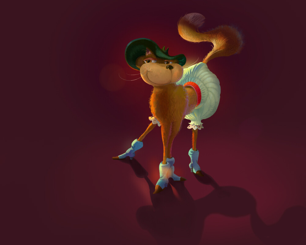 ArtStation - Puss in Boots: 2D Illustration