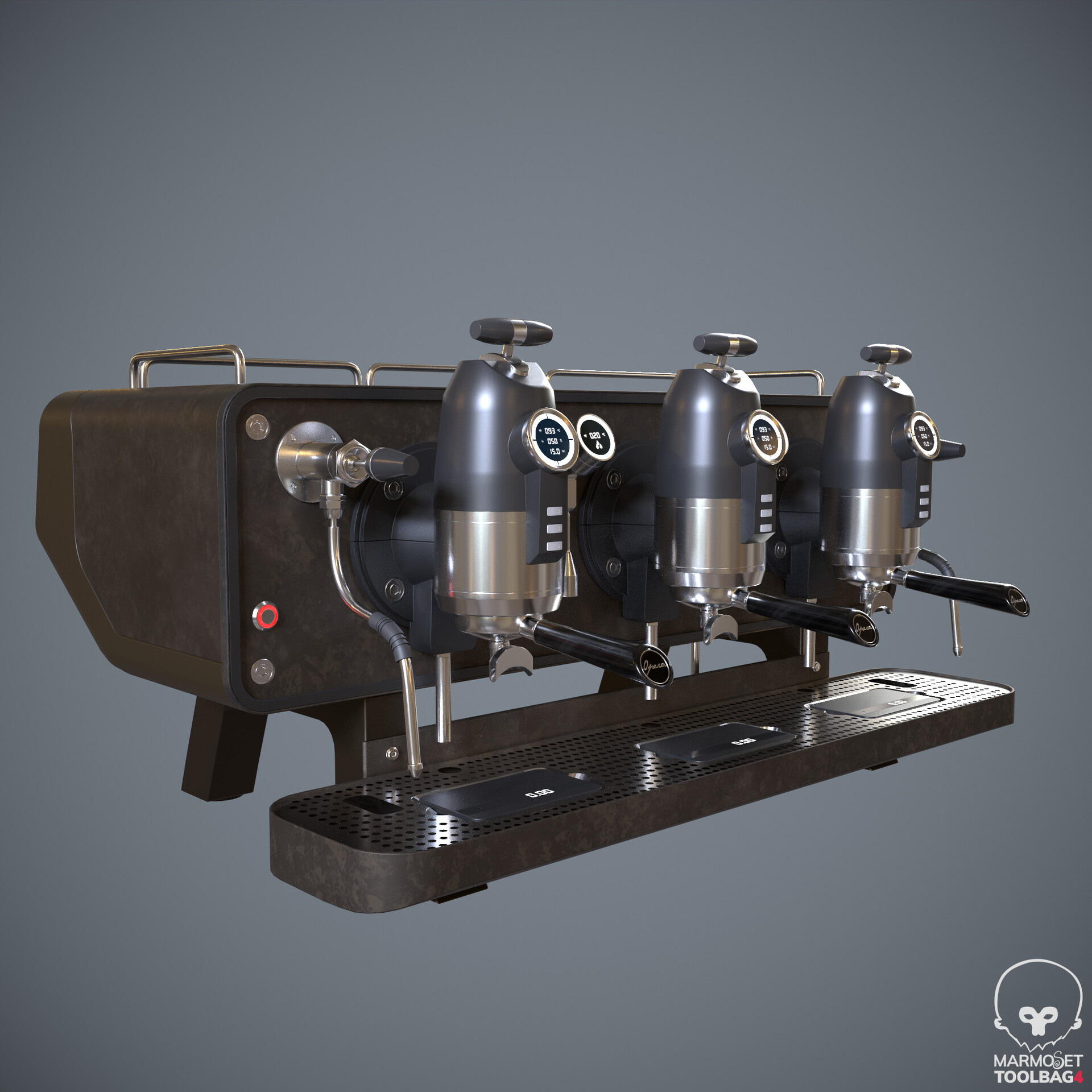 ArtStation - COFFEE MACHINE SANREMO OPERA BROWN PBR ESPRESSO