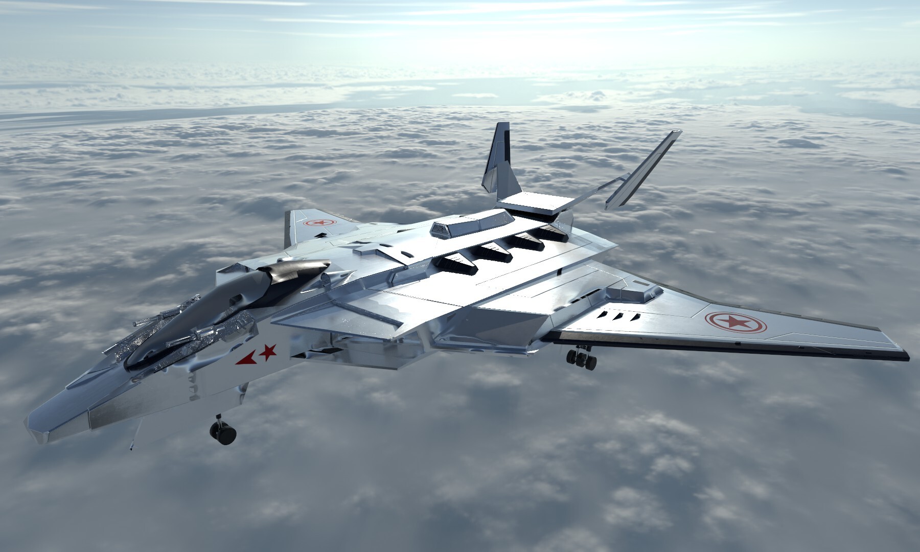 ArtStation - Sci-fi Fighter Jet