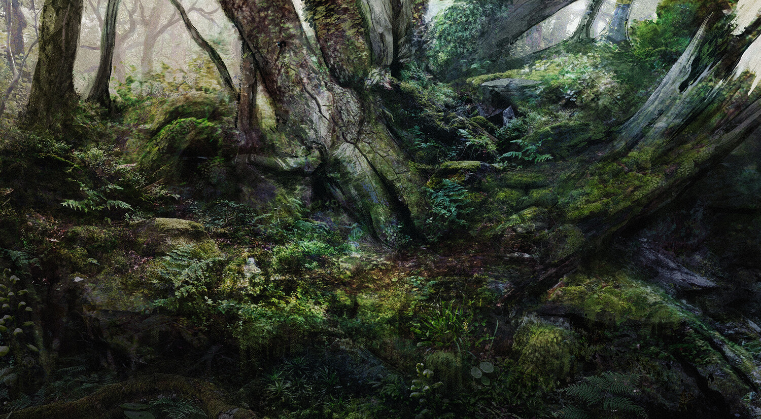 ArtStation - Dense Forest environment concept