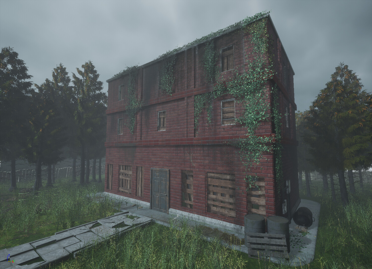 Andrew Zwaan - Abandoned Brick Building