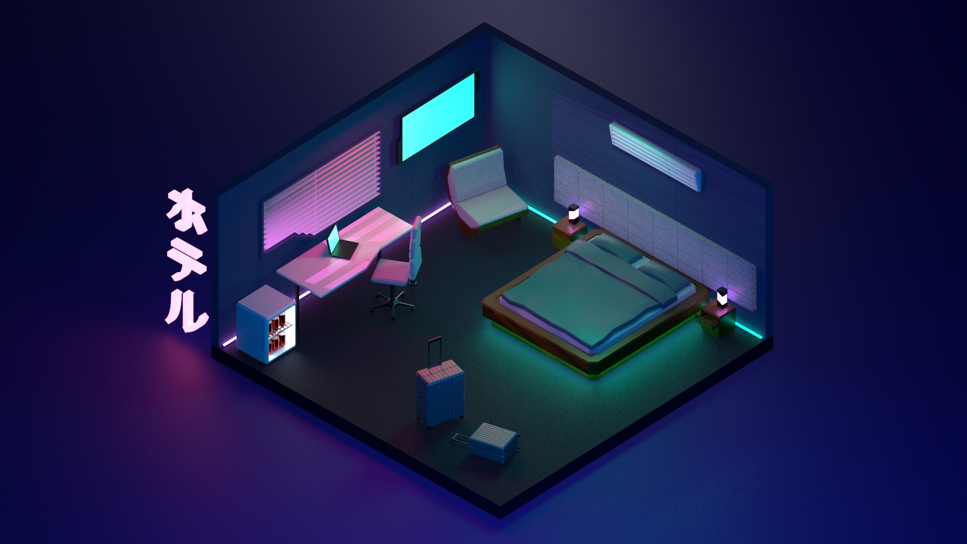 ArtStation - Low Poly Room