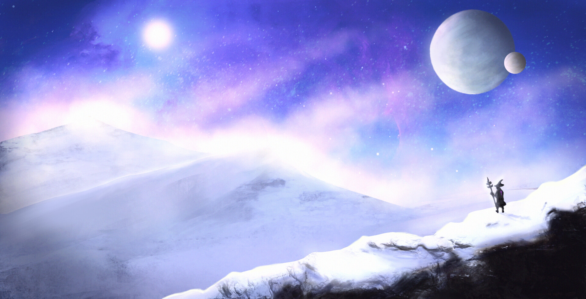 ArtStation - Wizard of the frozen planet