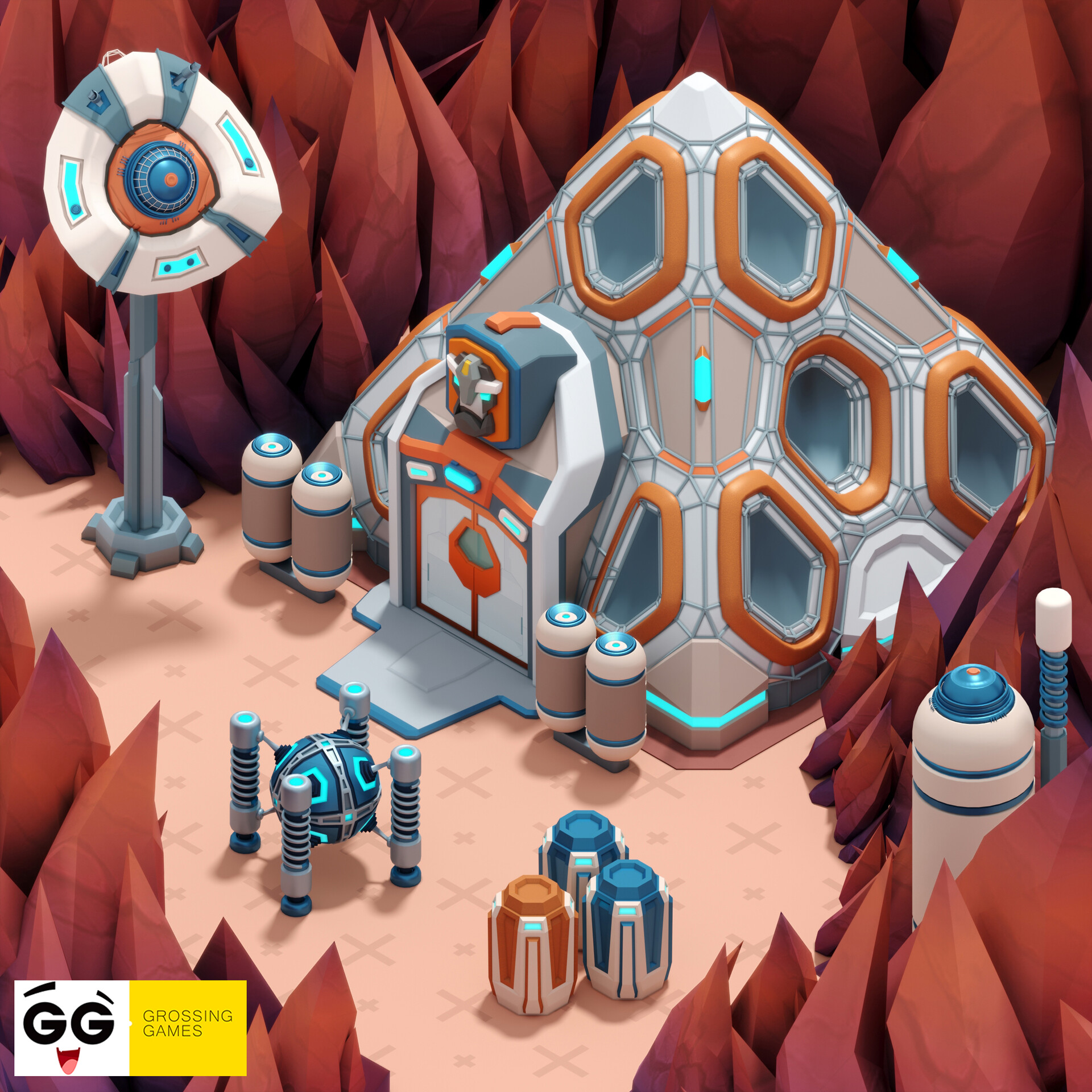 ArtStation - Robot Hero - Mars Desert Location