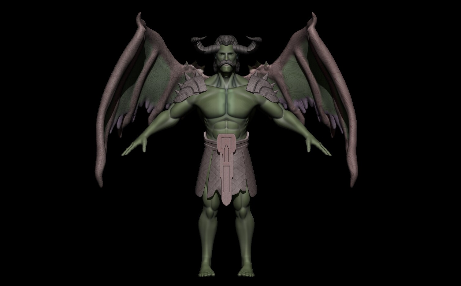 ArtStation - Texture winged devil