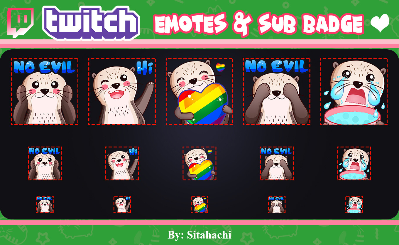 ArtStation - Sitahachi Otter emotes