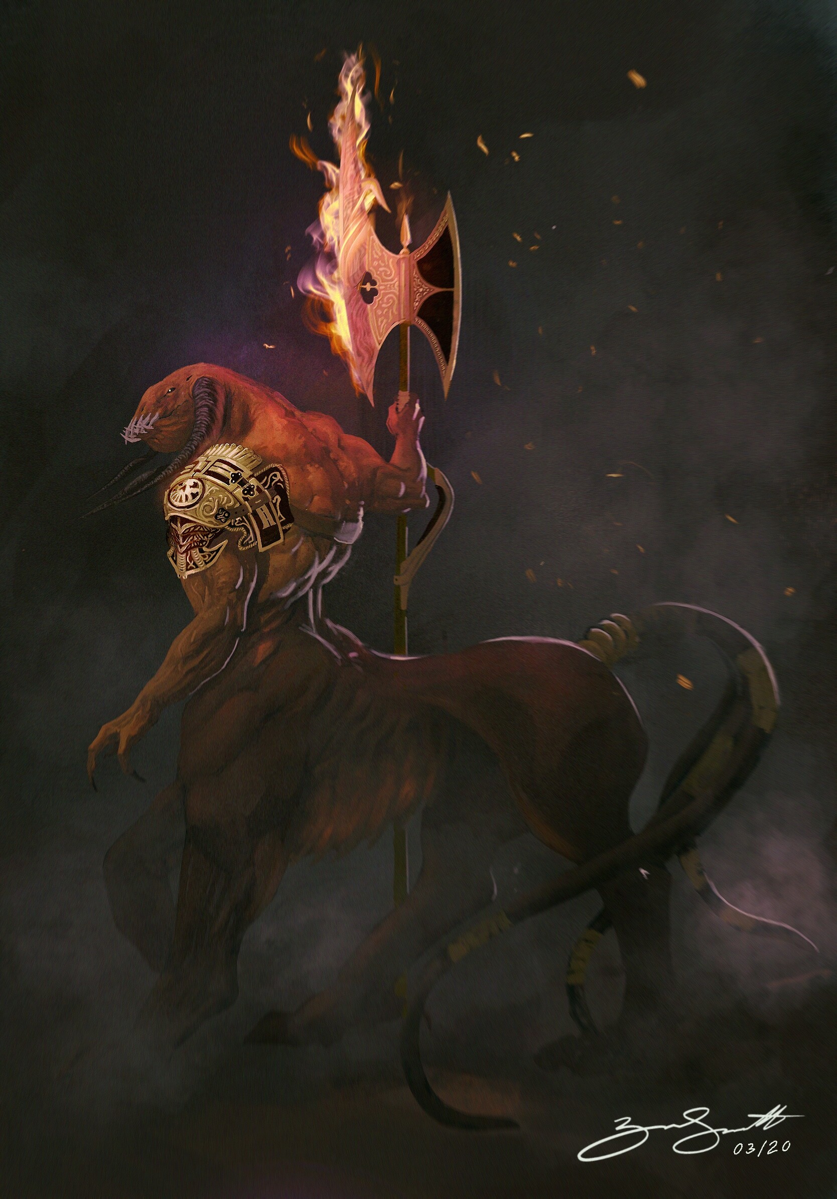 ArtStation - Soldier of hades