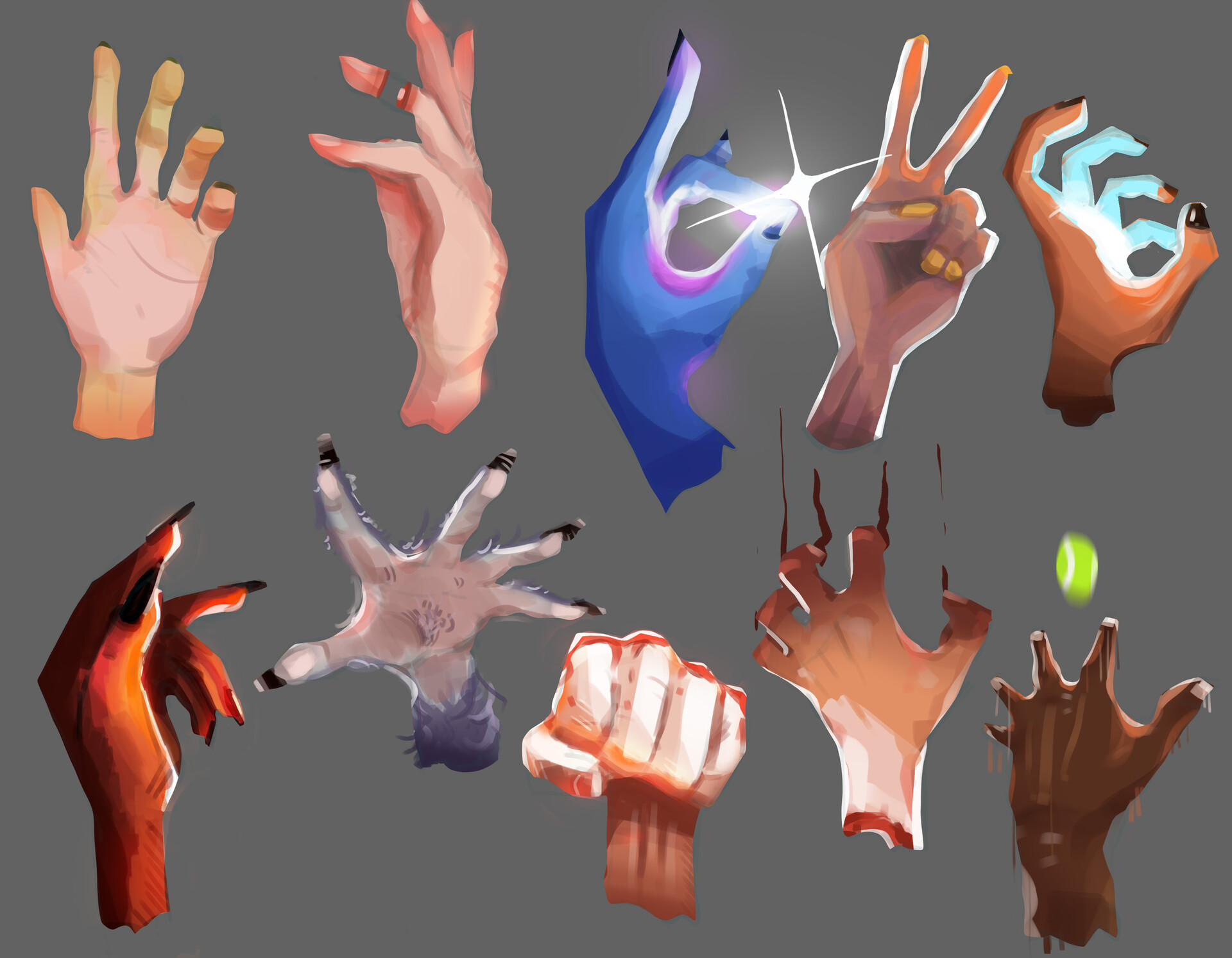 ArtStation - hand studies