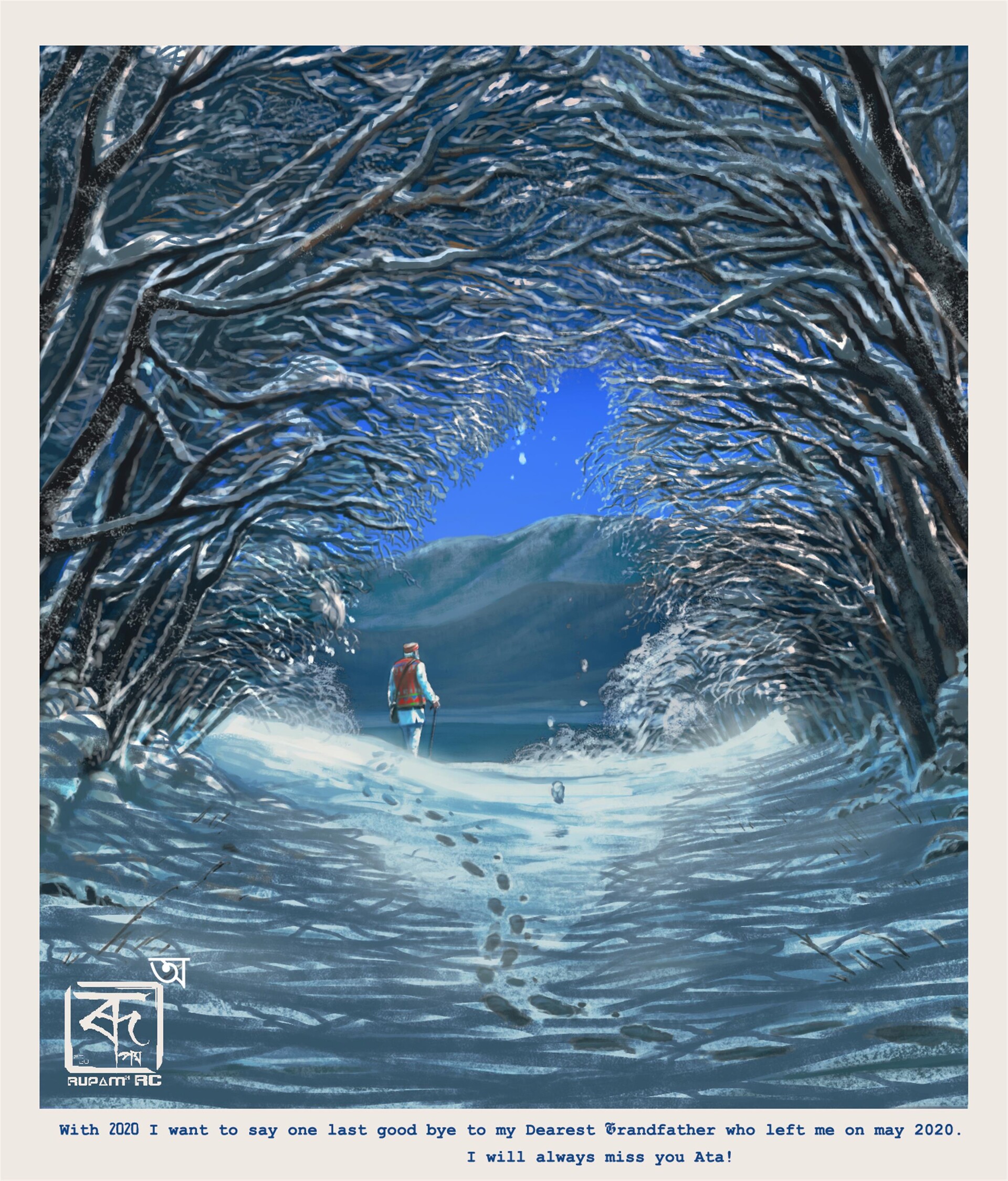 ArtStation - Tales of Grandfather : Sayonara 2020 (さよなら)