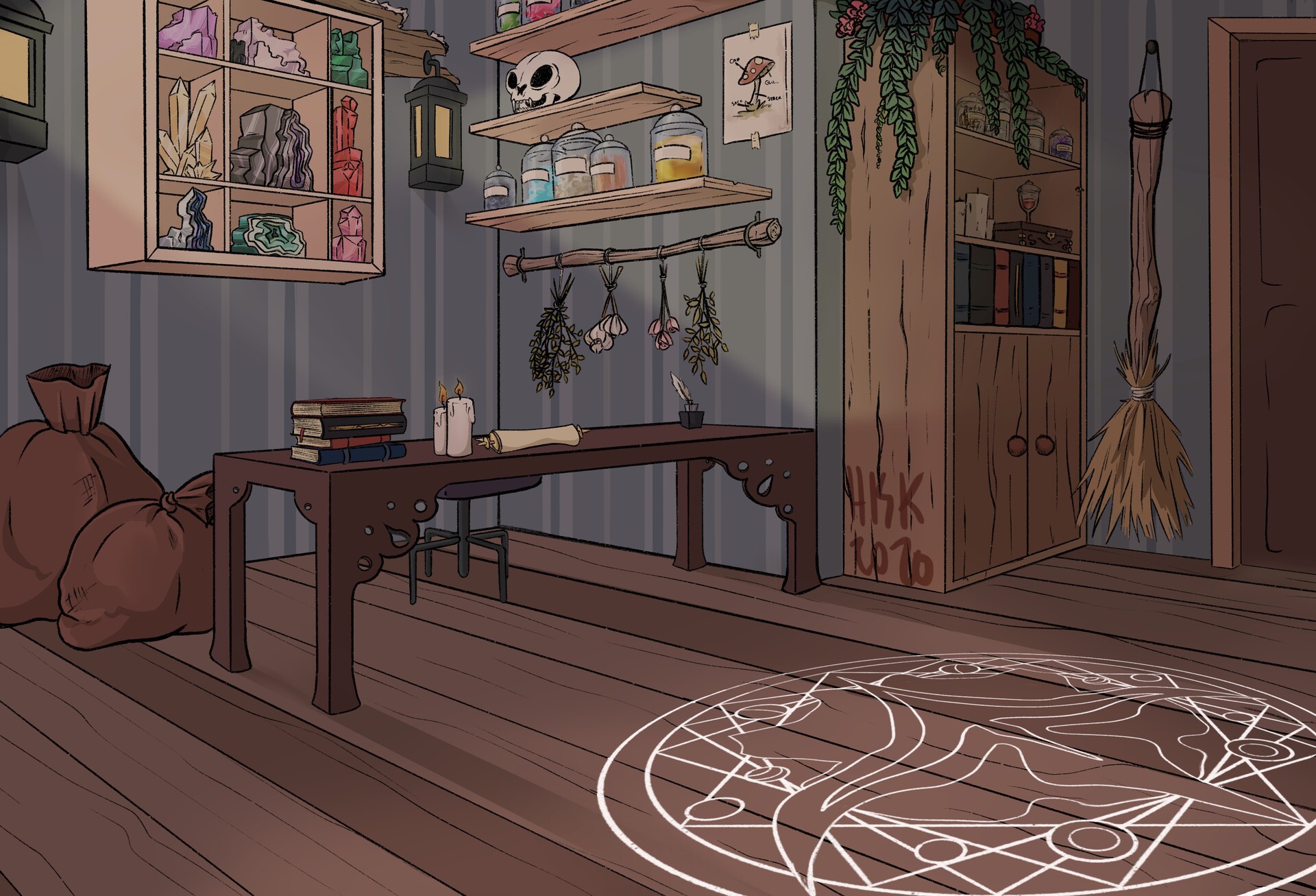 ArtStation - Witch’s study.