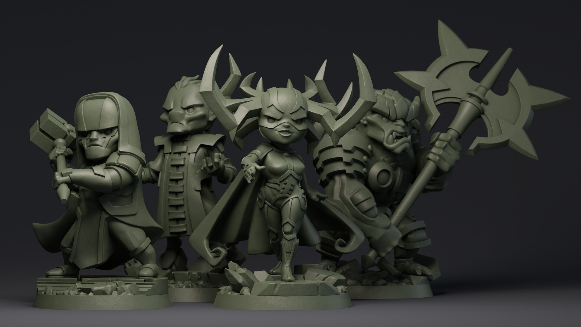 ArtStation - Marvel United - Gang 01