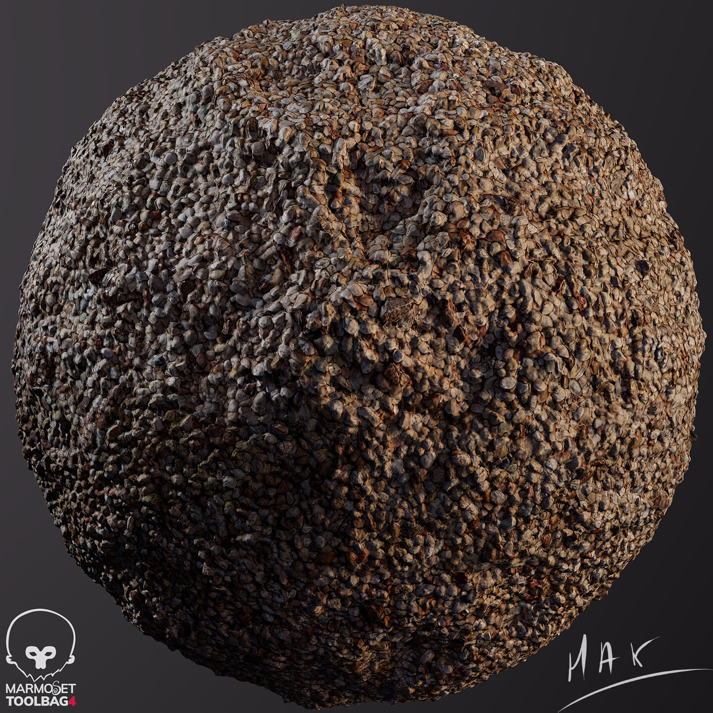 MAKRAM DAOU - Gravel & Pebbles - Photogrammetry based Environment Material