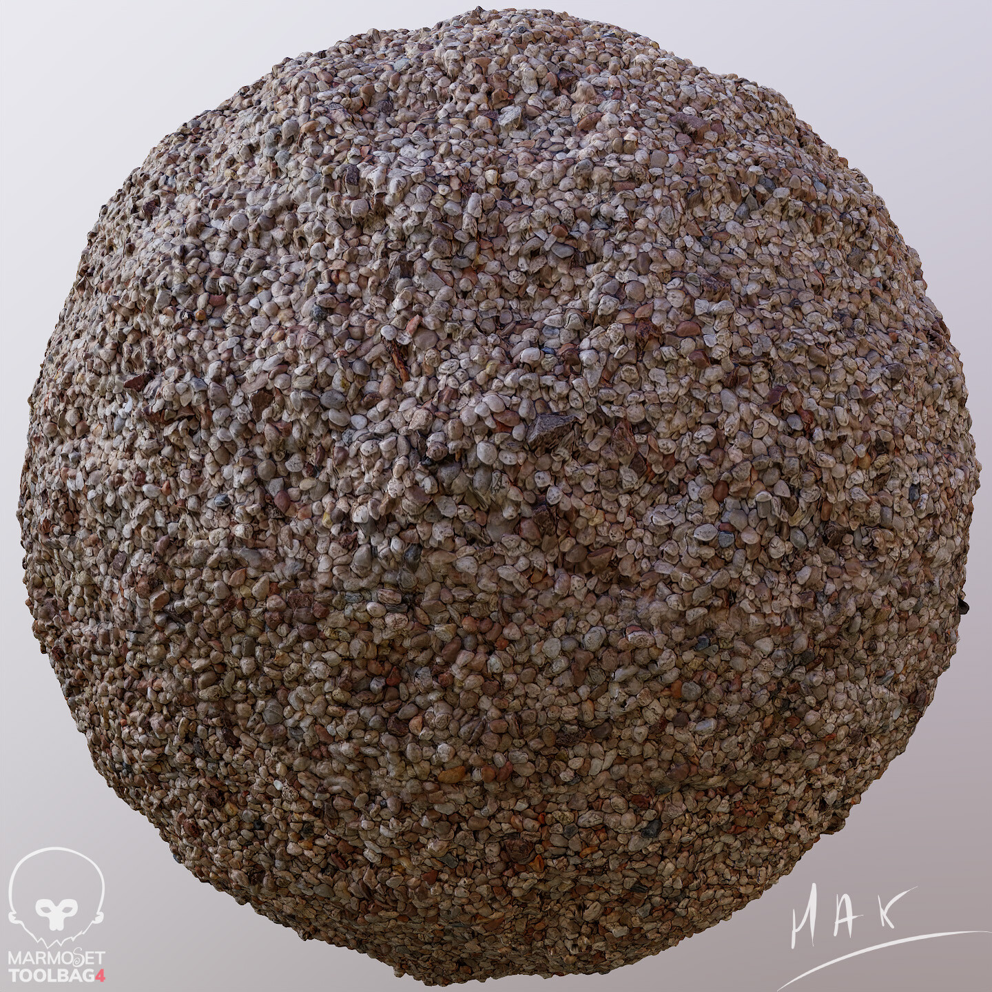 MAKRAM DAOU - Gravel & Pebbles - Photogrammetry based Environment Material