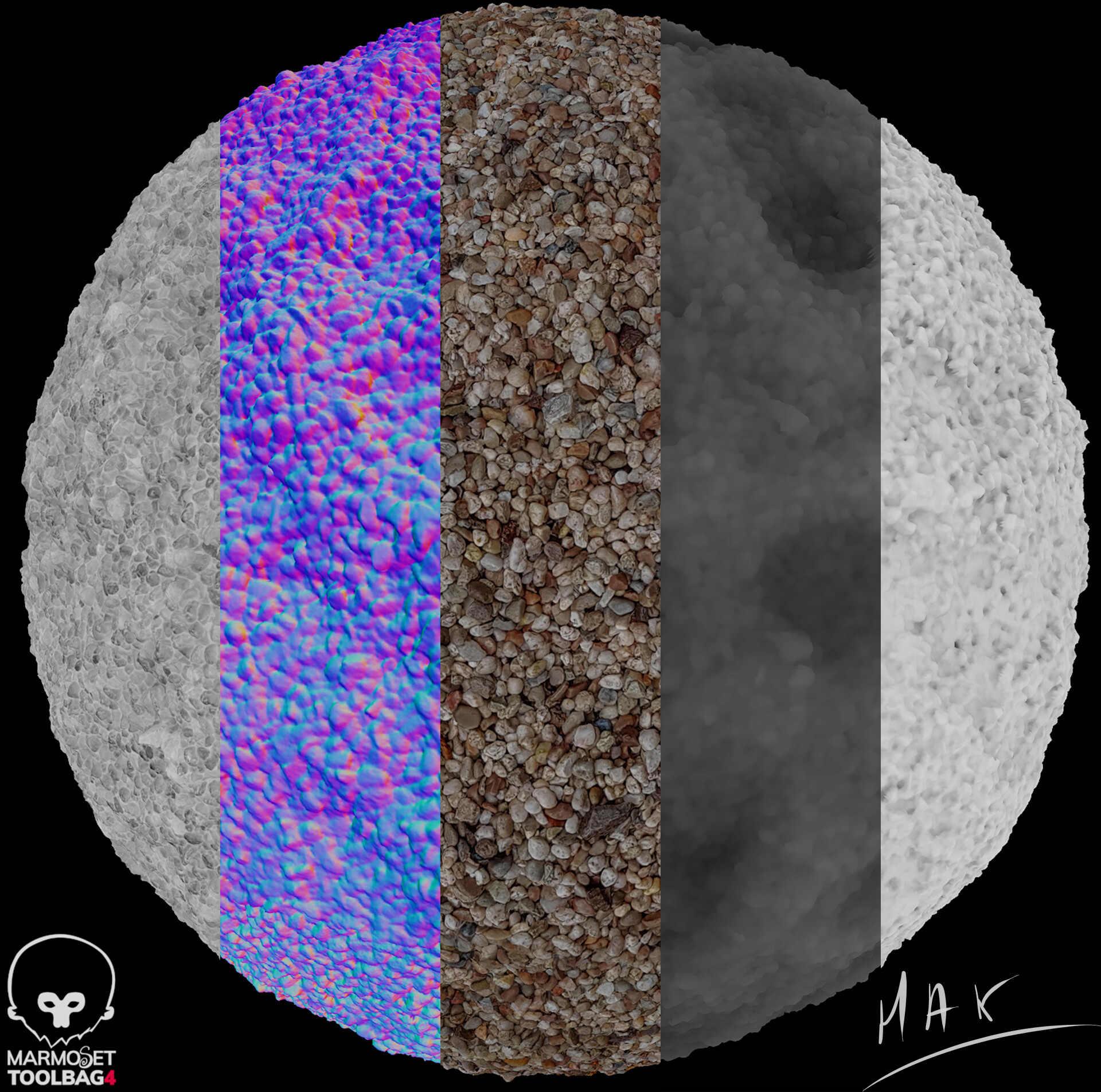 MAKRAM DAOU - Gravel & Pebbles - Photogrammetry based Environment Material