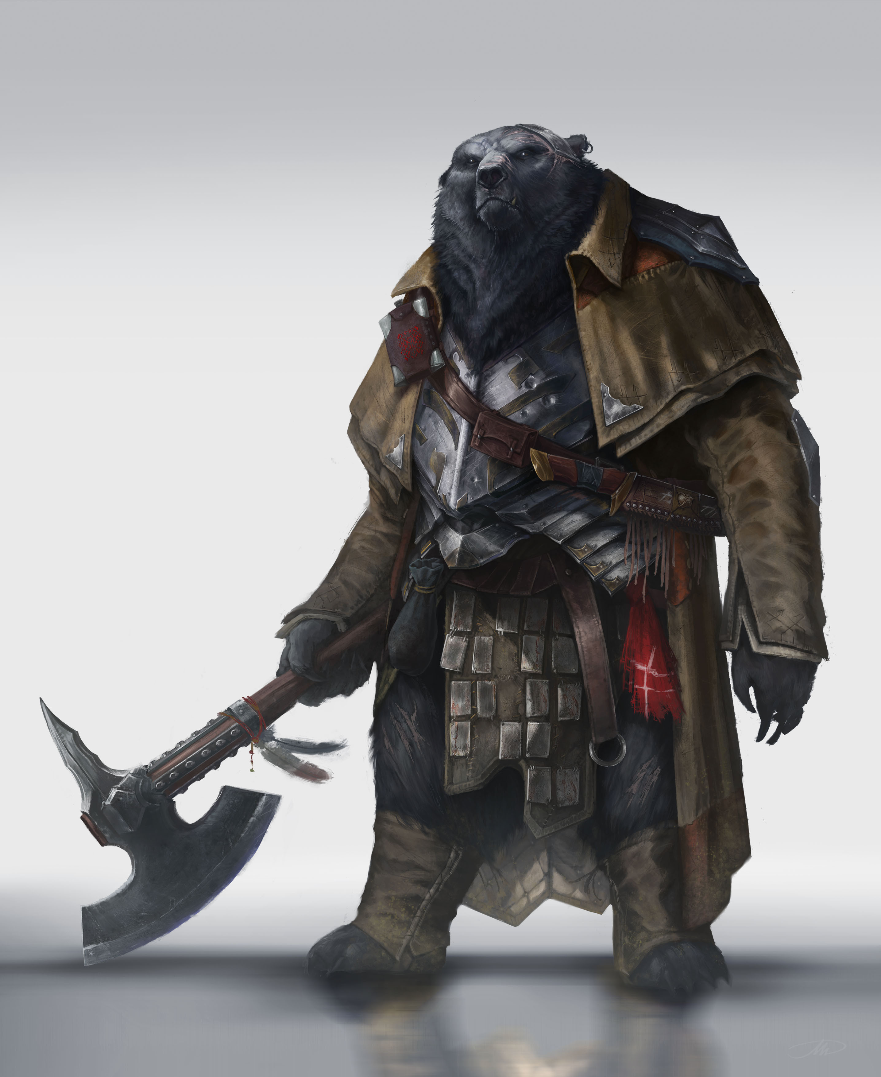 Marco Dotti - The OUTCASTS - character design: the Bear