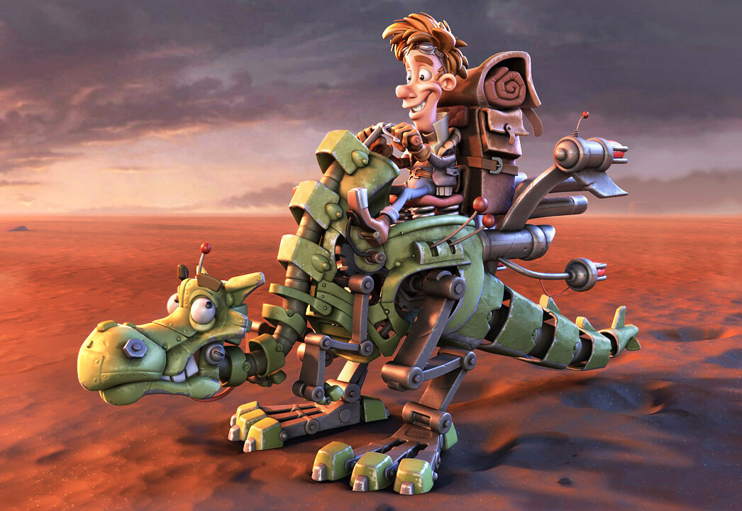 ArtStation - Robot Dino 3d Model