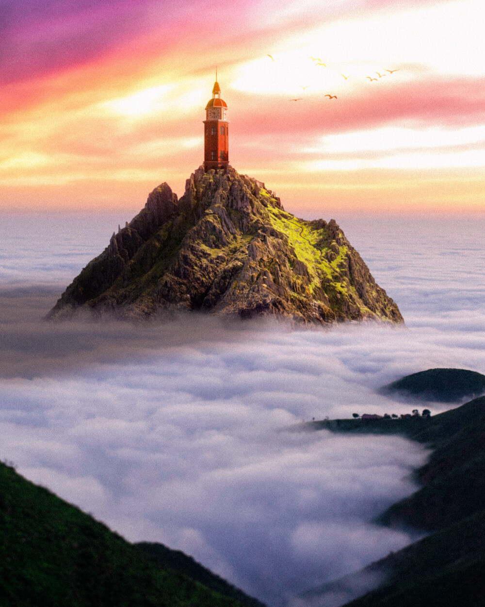 ArtStation - Tower on the mountain