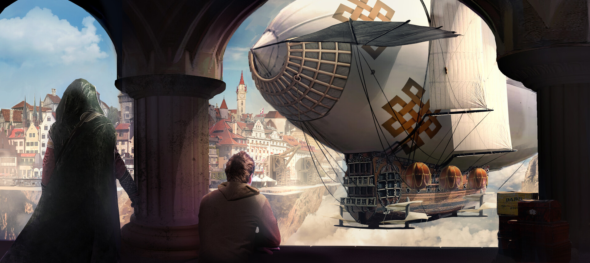 ArtStation - Sky City Port