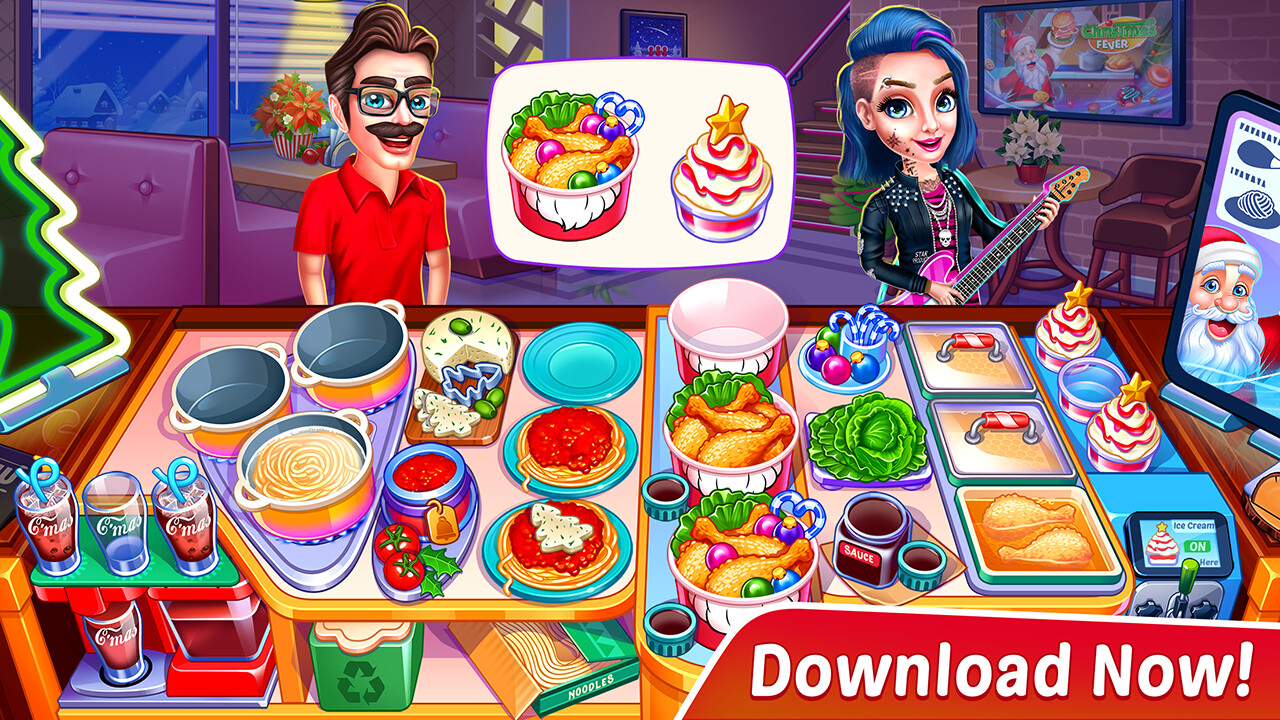 GameiCreate - Christmas Fever : Cooking Games Madness