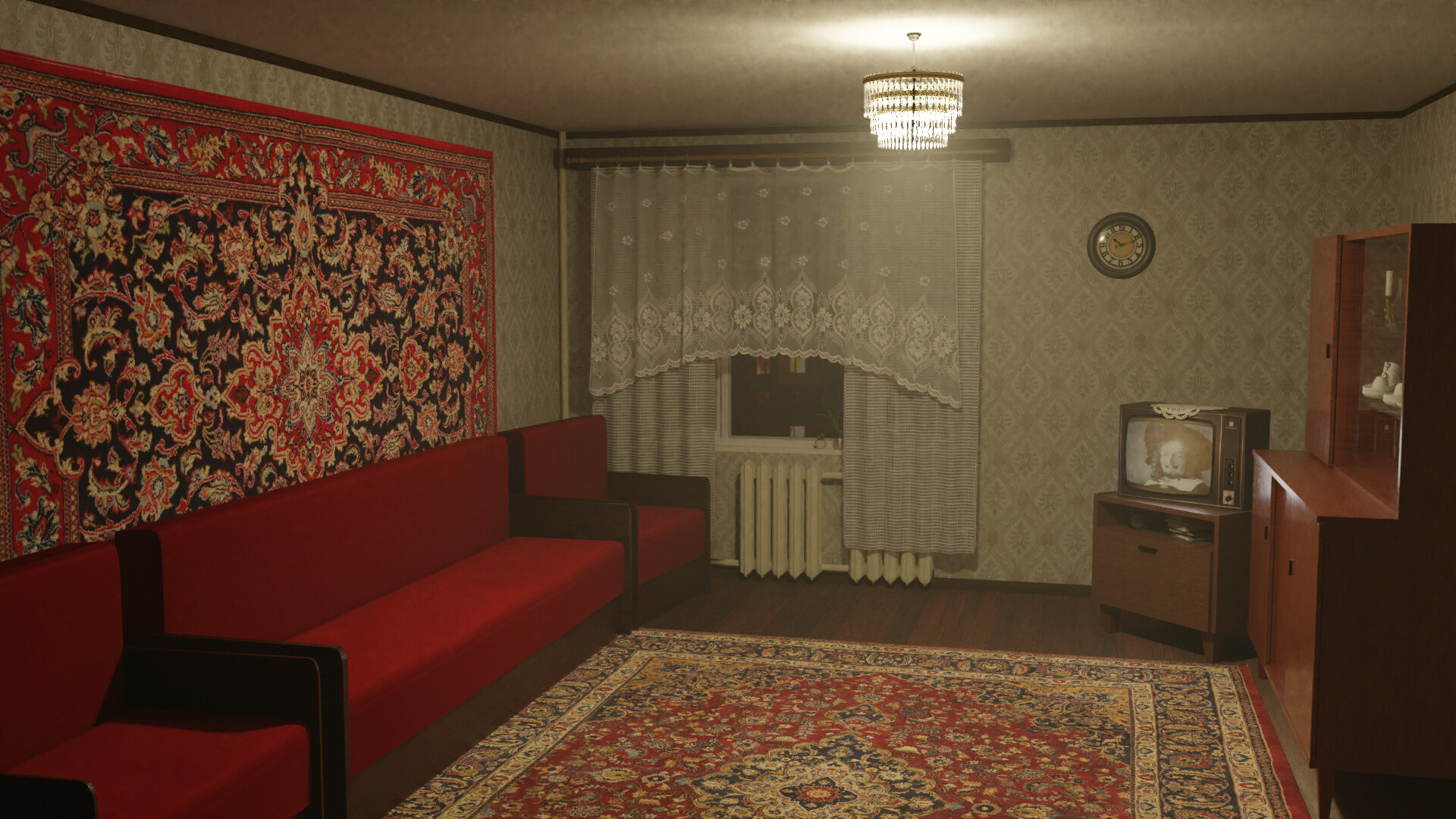 ArtStation - Interior of the Soviet living room