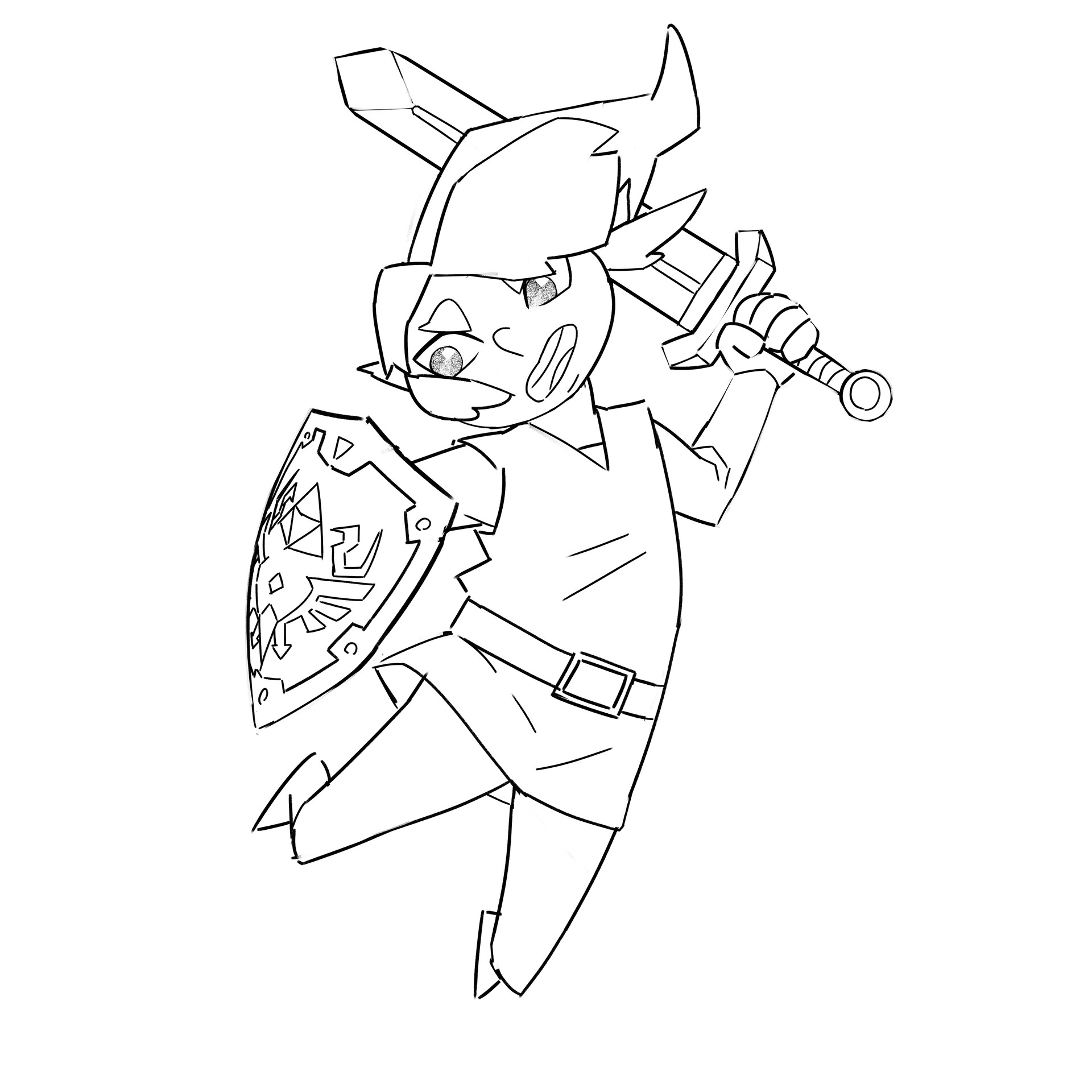 legend of zelda skyward sword coloring pages