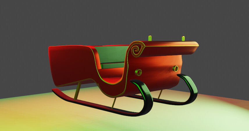 ArtStation - Christmas sleigh