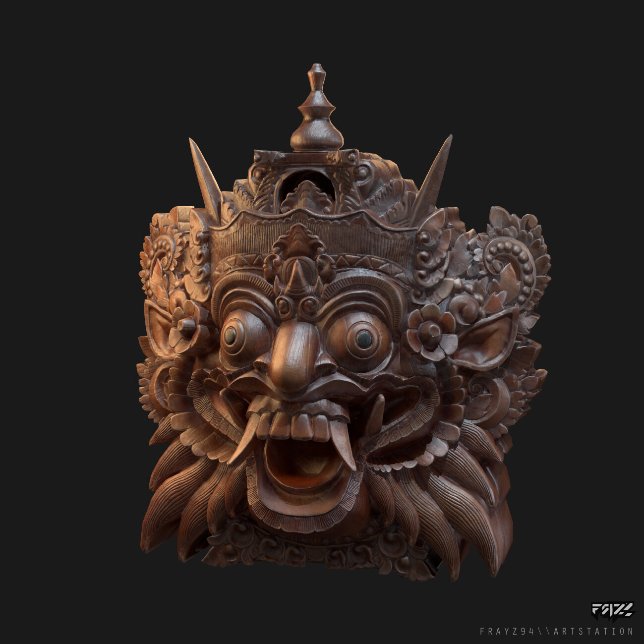 ArtStation - Bali Barong Statue