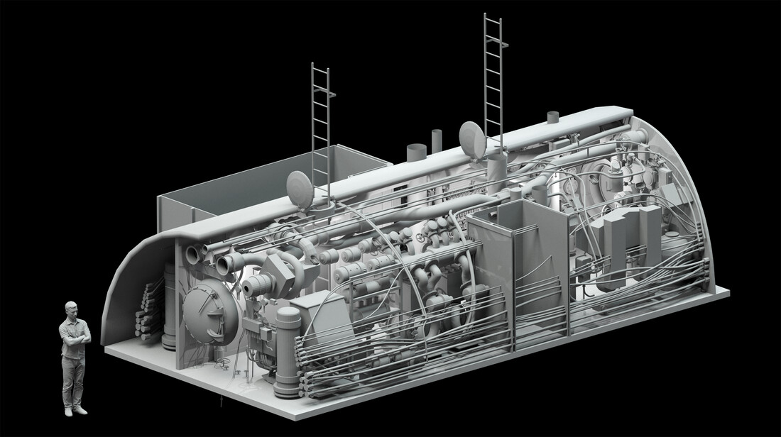 ArtStation - Model of the RP Orzel WWII for the movie set design
