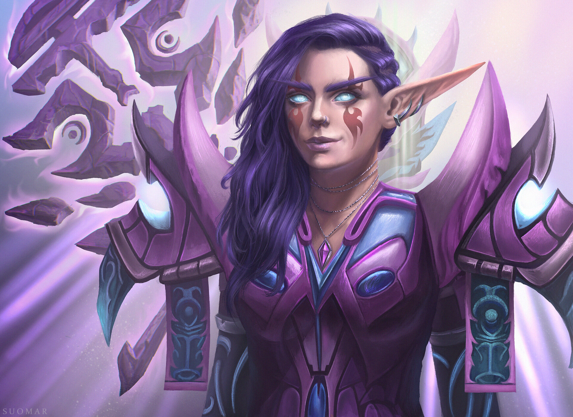 Night Elf Priest by Mari Suomela : r/ImaginaryAzeroth