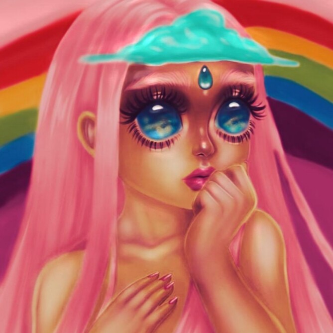 ArtStation - Rainbow Girl