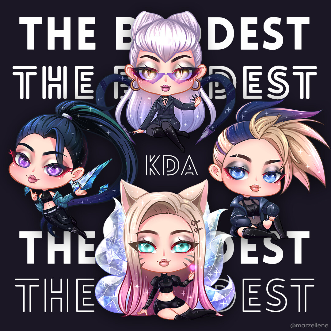ArtStation - K/DA - The Baddest Chibis
