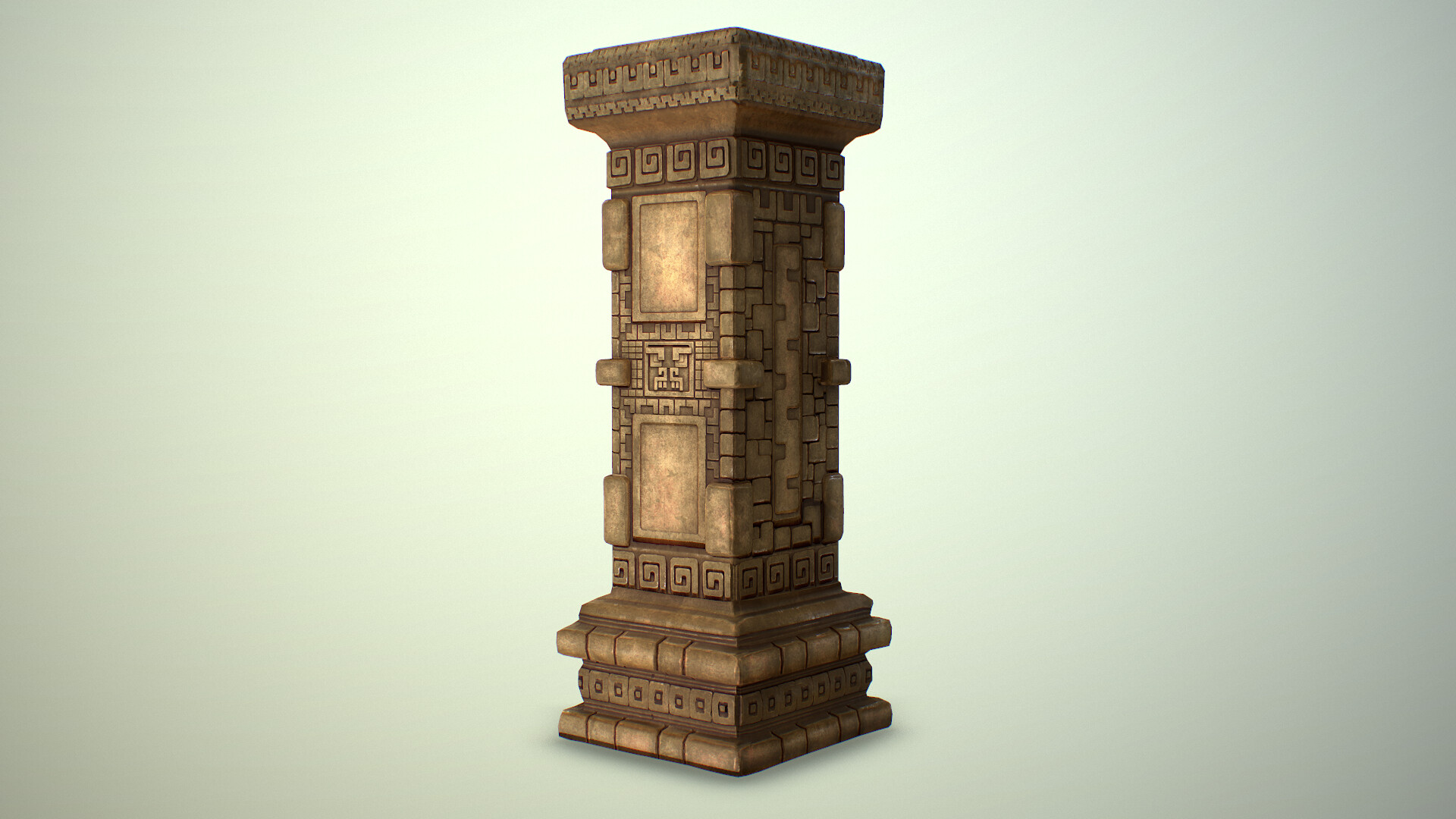 Bridget Wright - Aztec Stone Pillar