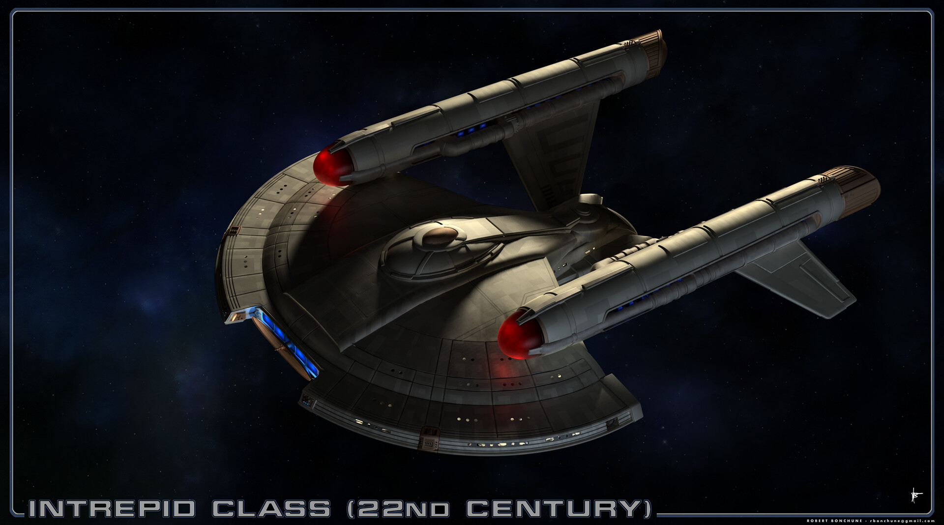 Robert Bonchune - Intrepid Class Starship, 22nd Century - (Star Trek ...