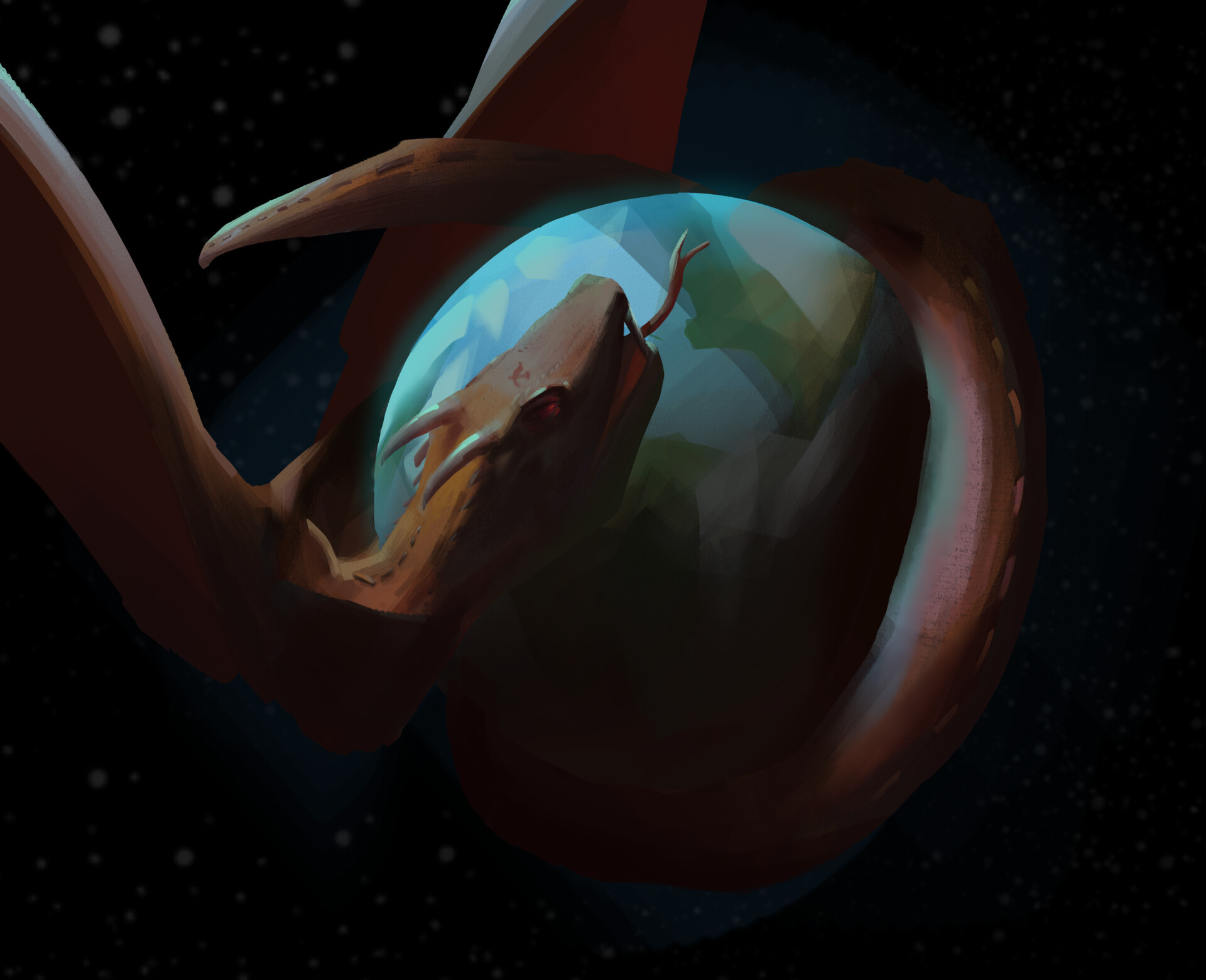 ArtStation - Chinese Communist Party is the red dragon