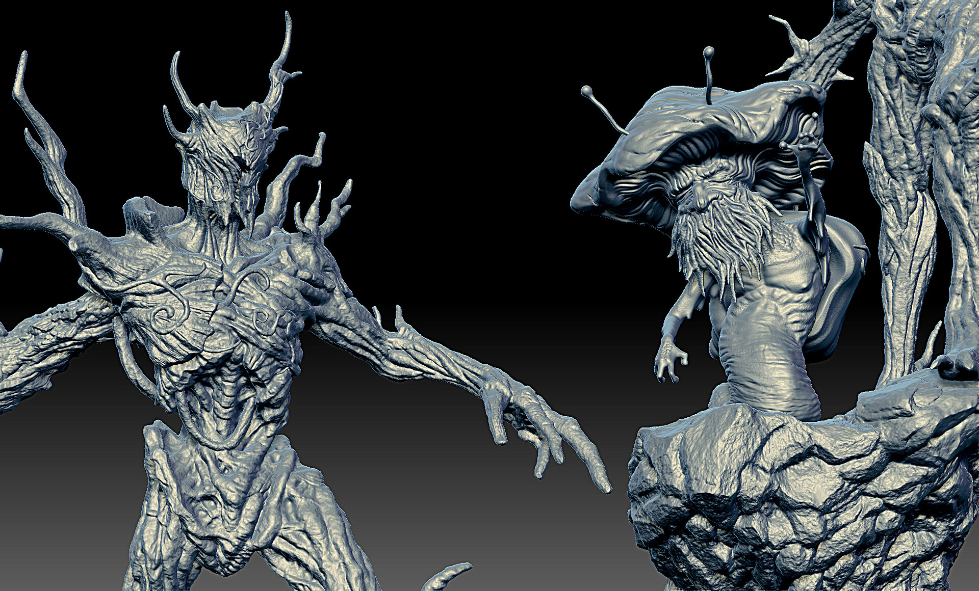 ArtStation - Old man & old tree