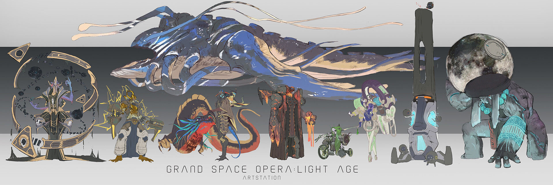 Lam Long Him - Grand Space Opera : Light Age - Character Design