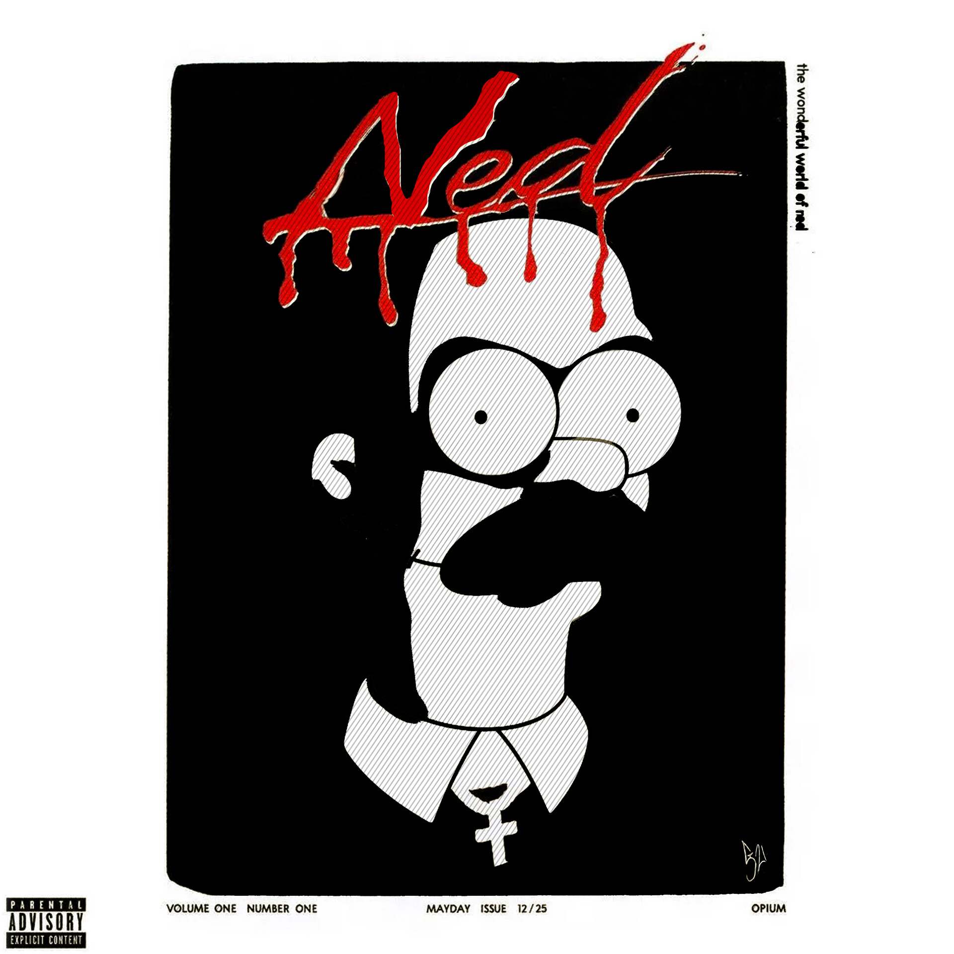 ArtStation - NED (WHOLE LOTTA RED - COVER ART PARODY)