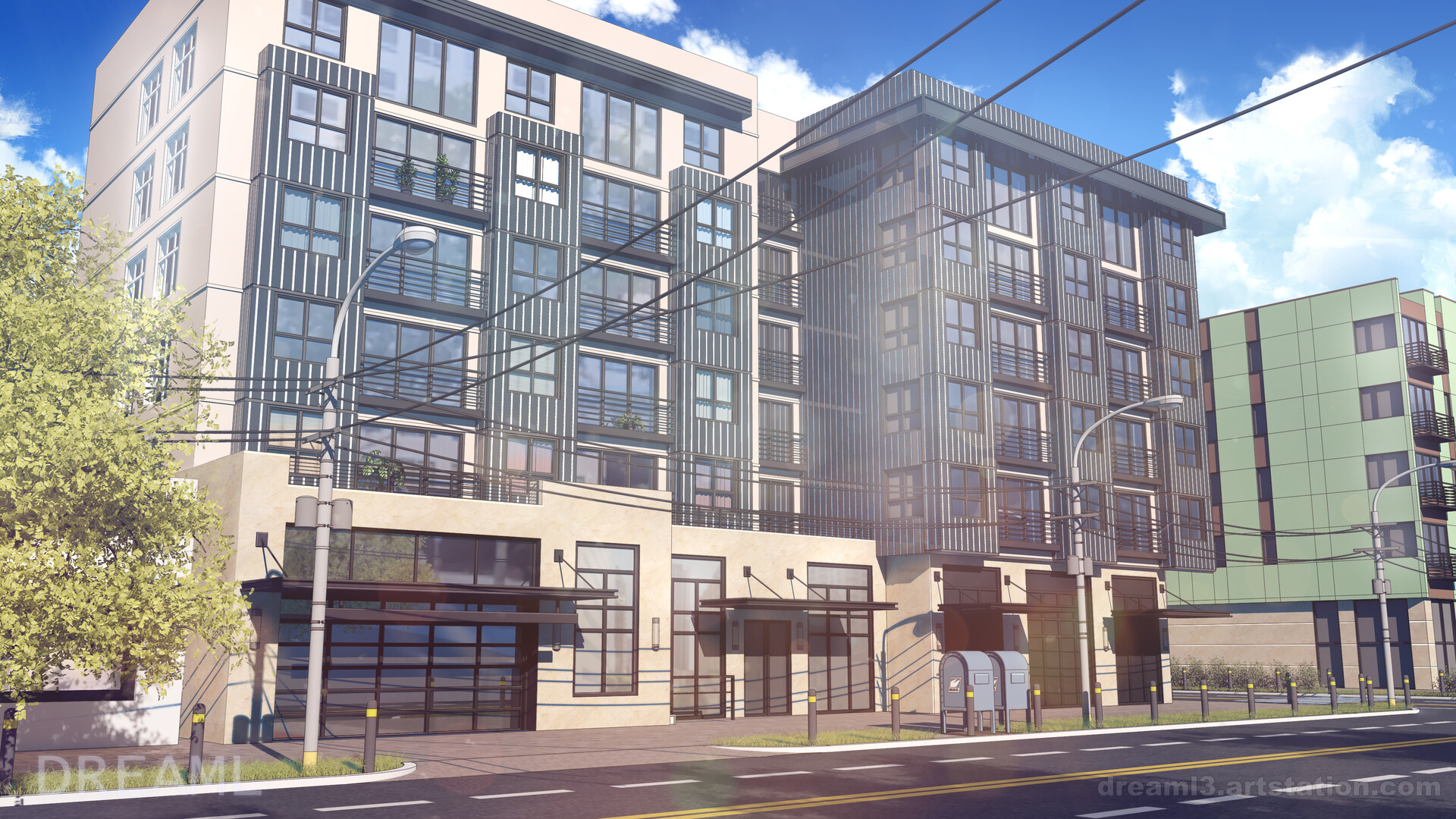 ArtStation - Background to the visual novel