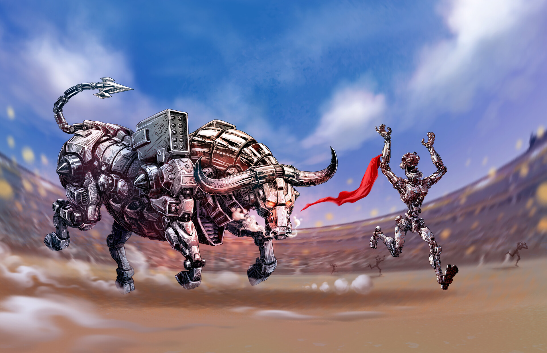 ArtStation - Crazy Buffalo arena