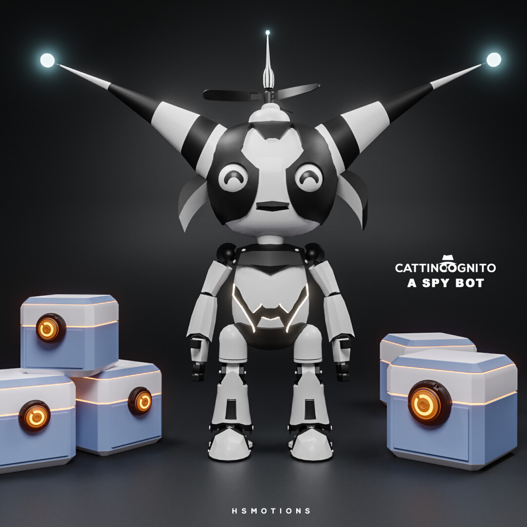 ArtStation - CATTINCOGNITO Spy Bot