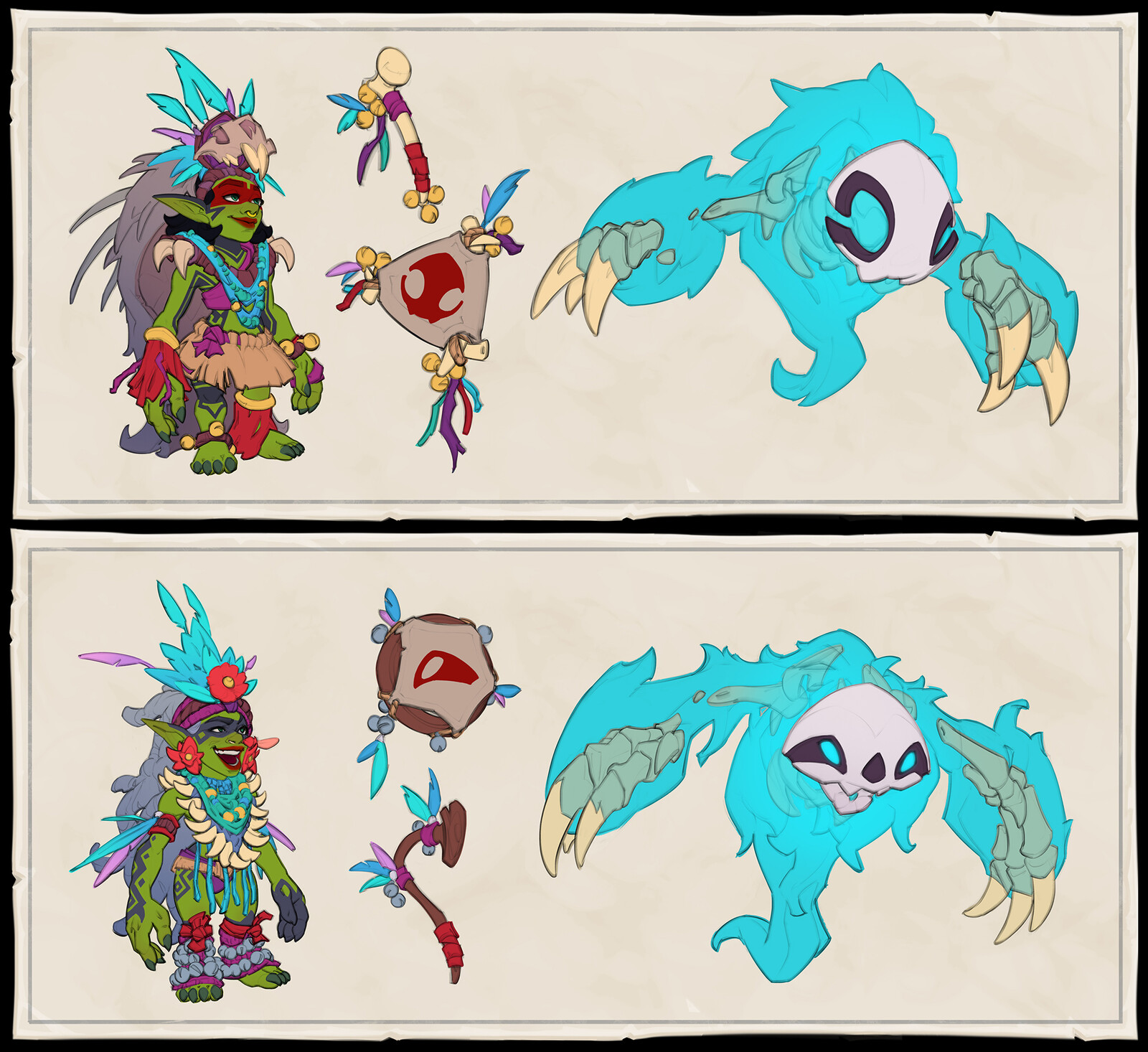 Azora Visuals - Shaman Goblin & Sloth Spirit – Patreon Tutorial