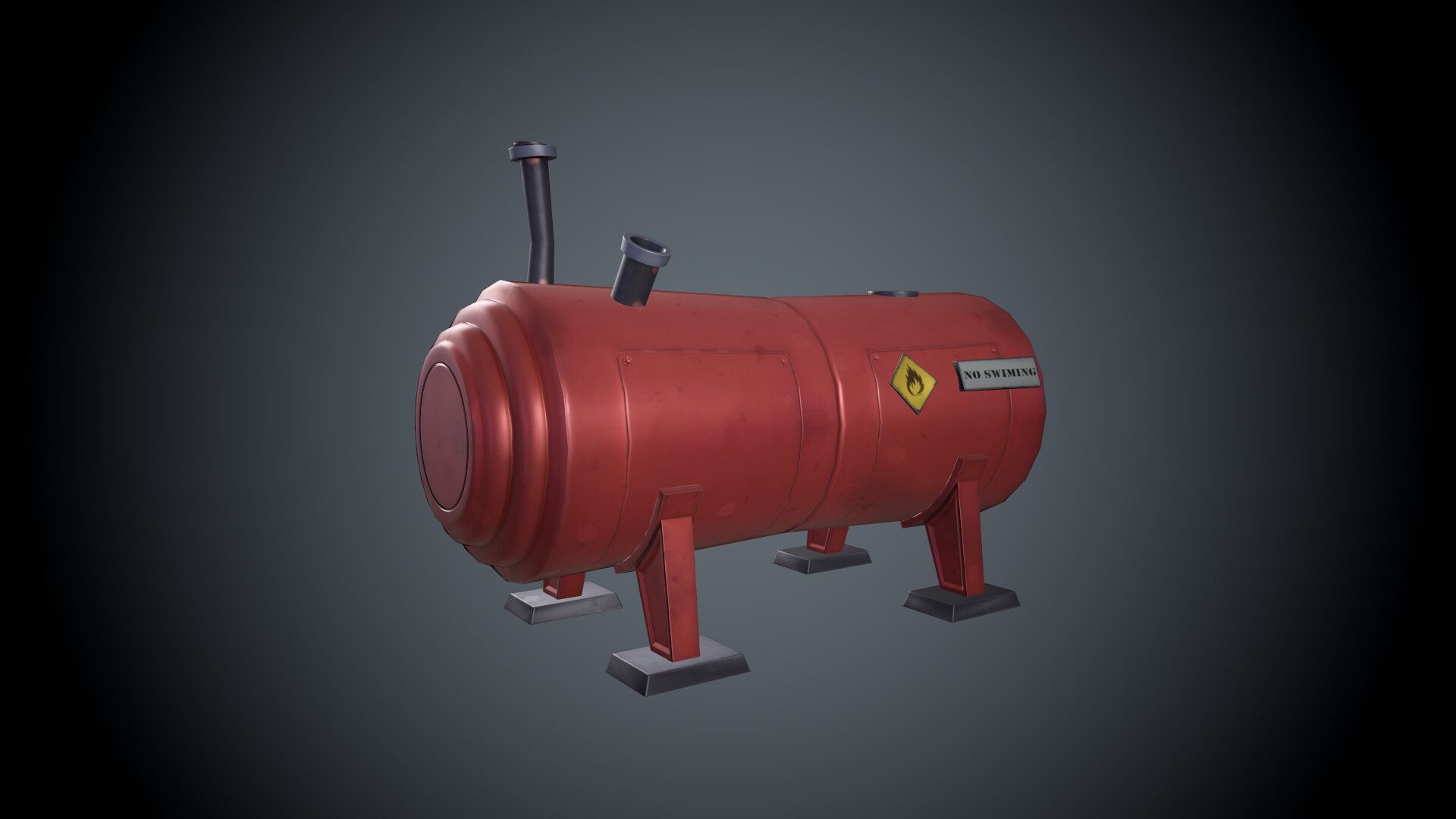 ArtStation - Stylized Oil Tank